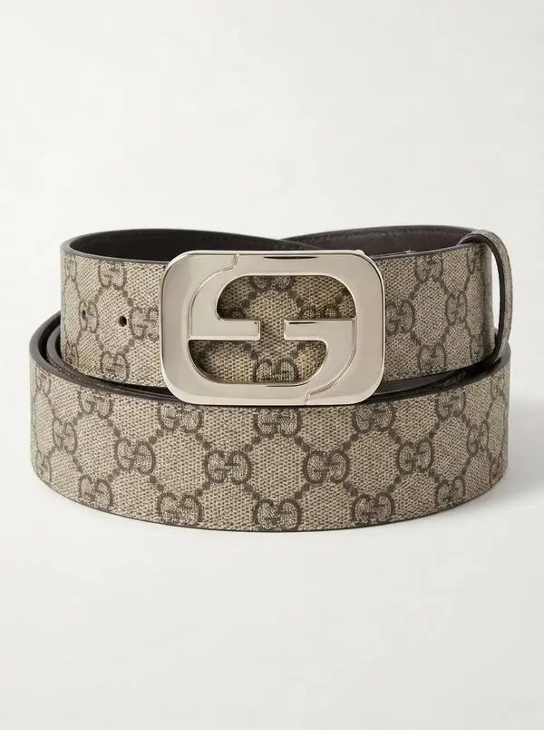 Gucci Gg Buckle Belt - Nude