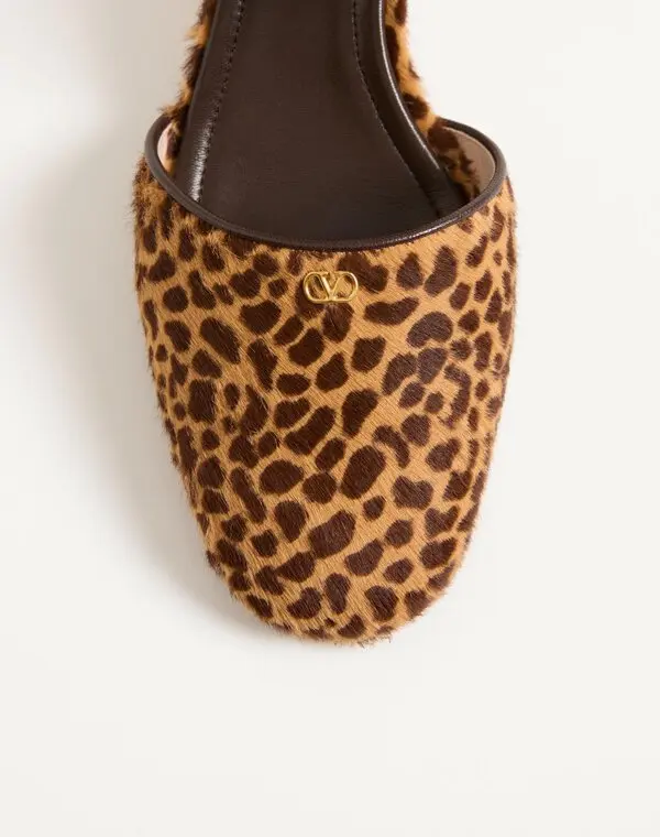 Valentino Garavani Leopard Print D'orsay Pumps With Tassel Ankle Strap