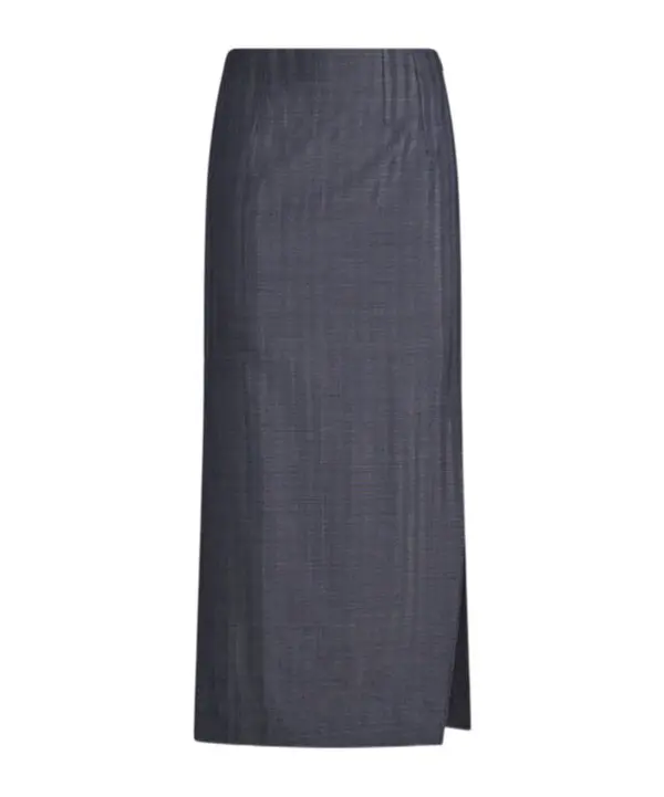 Etro Striped Midi Pencil Skirt - Black