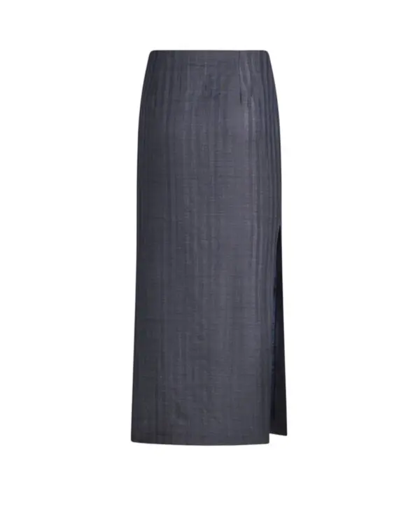 Etro Striped Midi Pencil Skirt - Black