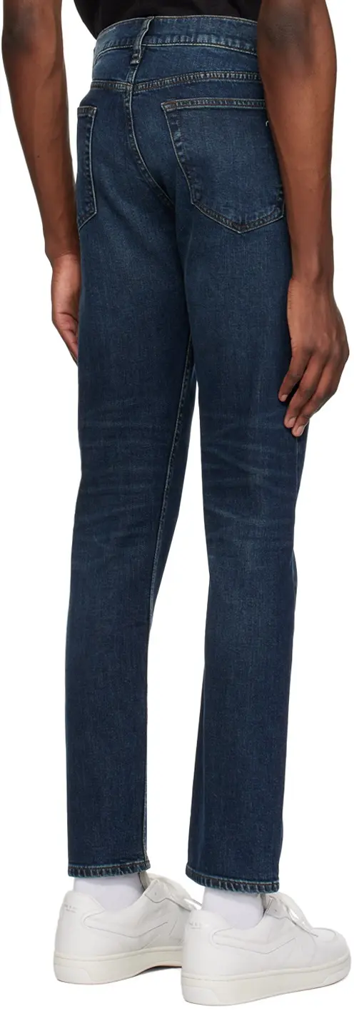 RAG  BONE Rag & Bone Cole Straight-leg Jeans In Deep Indigo