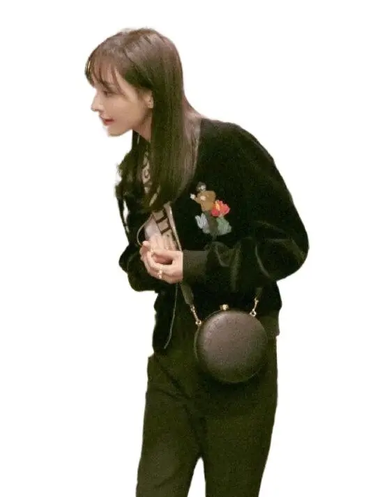 Stella McCartney Embellished Monogram Shoulder Bag - Black