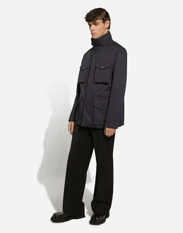 Dolce & Gabbana Concealed Zipped Safari Jacket - Black