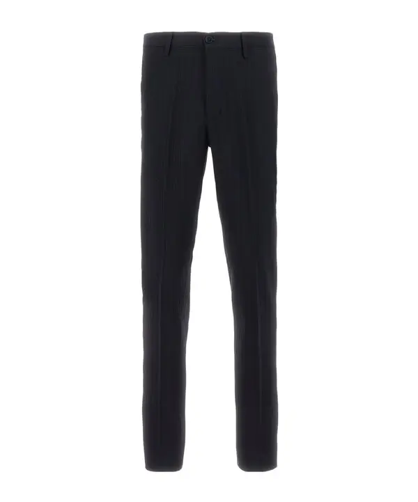 Etro Pressed-crease Straight Leg Trousers - Black