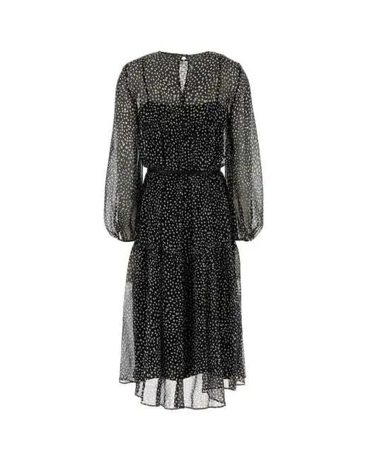 Max Mara Belted Polka Dot Dress