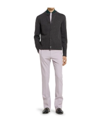 Gucci Cashmere Knit Cardigan With Embossed Interlocking G Logo
