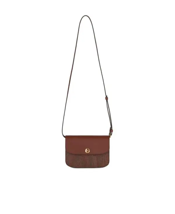 Etro Logo Shoulder Bag - Brown