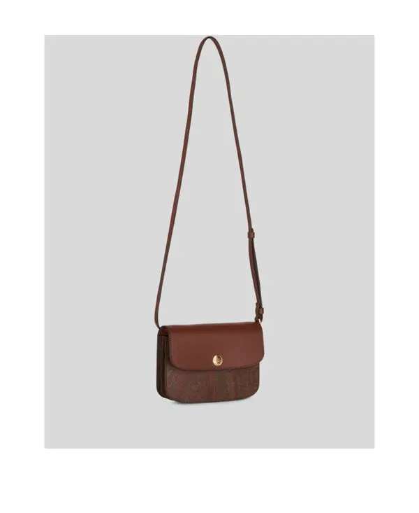 Etro Logo Shoulder Bag - Brown