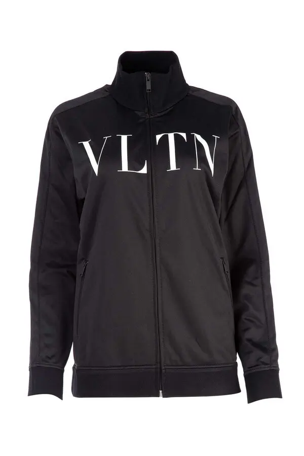 Valentino Garavani Logo Print Zip-up Work Jacket