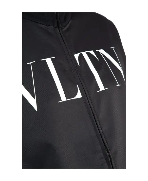 Valentino Garavani Logo Print Zip-up Work Jacket
