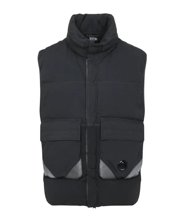 C.P. COMPANY Chrome-r Gilet Jacket - Black