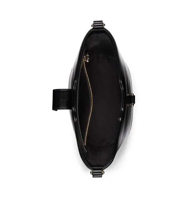 Gucci Mini Bucket Bag With Striped Strap - Black