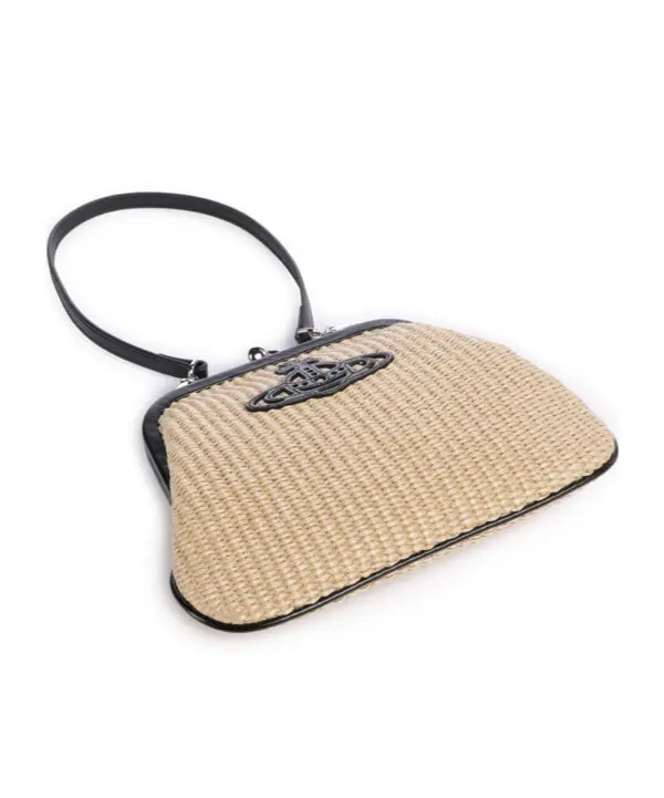 VIVIENNE WESTWOOD Woven Frame Shoulder Bag - Nude