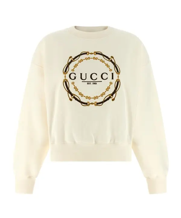 Gucci Printed Jersey Sweatshirt - Ivory