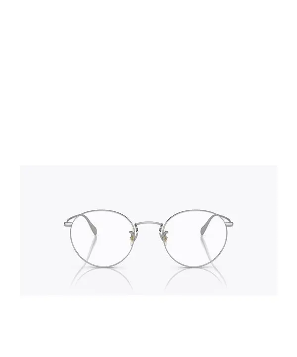 Oliver Spencer Coleridge Round Frame Eyeglasses - Silver