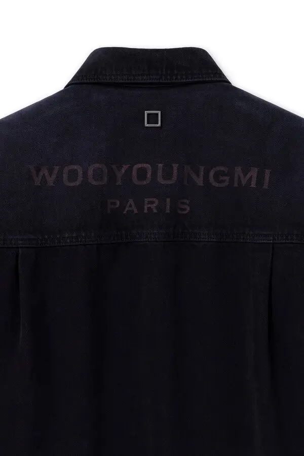 WOOYOUNGMI Denim Shirt With Back Logo