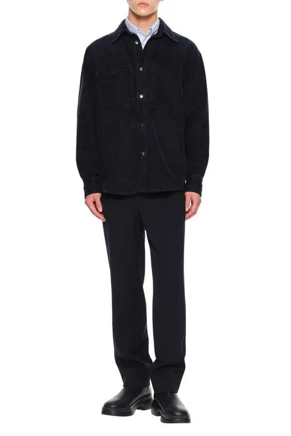 WOOYOUNGMI Denim Shirt With Back Logo