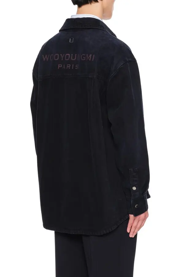 WOOYOUNGMI Denim Shirt With Back Logo