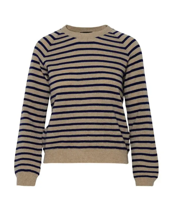 A.p.c. Striped Crewneck Sweater - Black