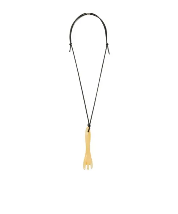 LEMAIRE Gua Sha Fork Necklace - Aragonite