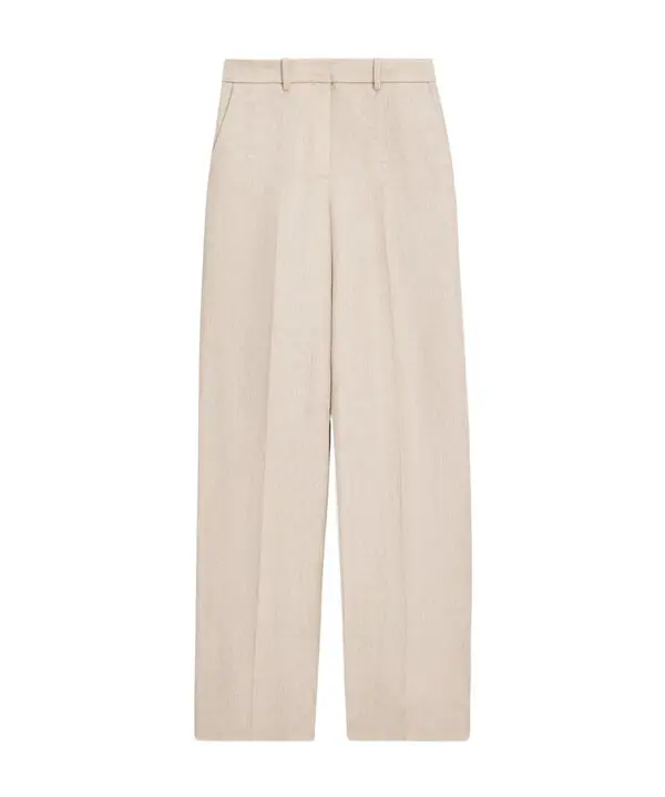 Theory Pleated Straight-leg Trousers - No