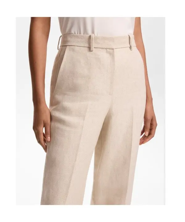 Theory Pleated Straight-leg Trousers - No