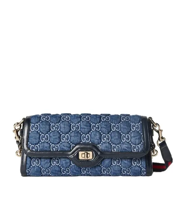 Gucci Luce Small Shoulder Bag - Blue