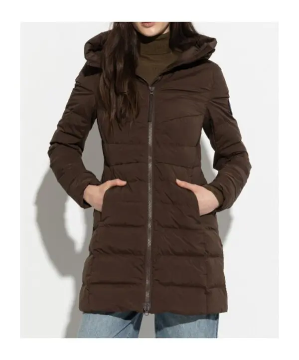 Canada Goose Clair Hooded Padded Coat - Brown