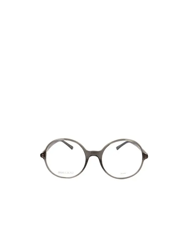 JIMMY CHOO Round Frame Eyeglasses - Glitter Grey