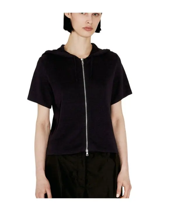 Our Legacy Knitted Slim Hooded Zip-up Cardigan