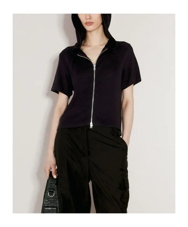 Our Legacy Knitted Slim Hooded Zip-up Cardigan