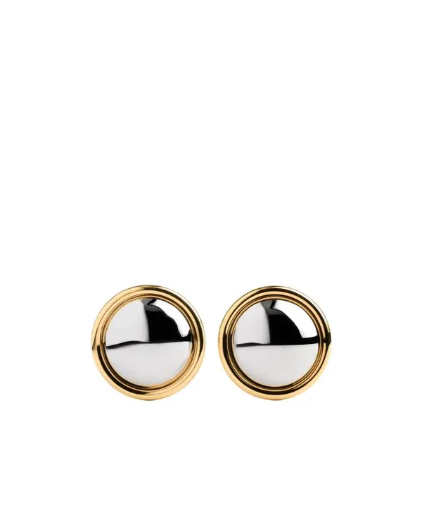 Jacquemus Les Boucles Rondes Earrings - Silver/gold