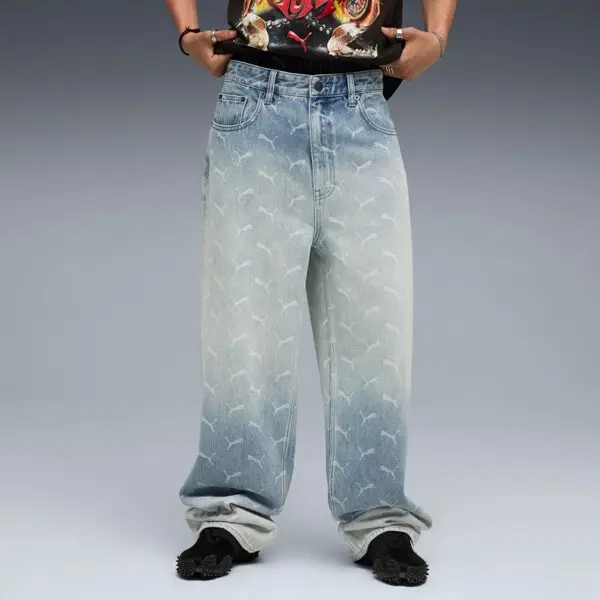 PUMA X A$ap Rocky Logo Monogram Straight-leg Jeans