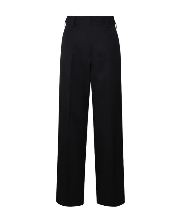 Palm Angels Side Stripe Detailed Straight Leg Trousers - Black