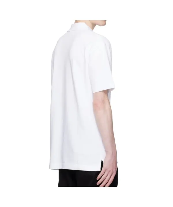 Maison Kitsuné Bold Fox Head Patch Polo Shirt - White