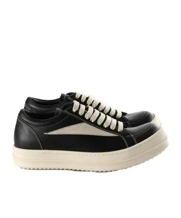 Rick Owens Round Toe Lace-up Sneakers