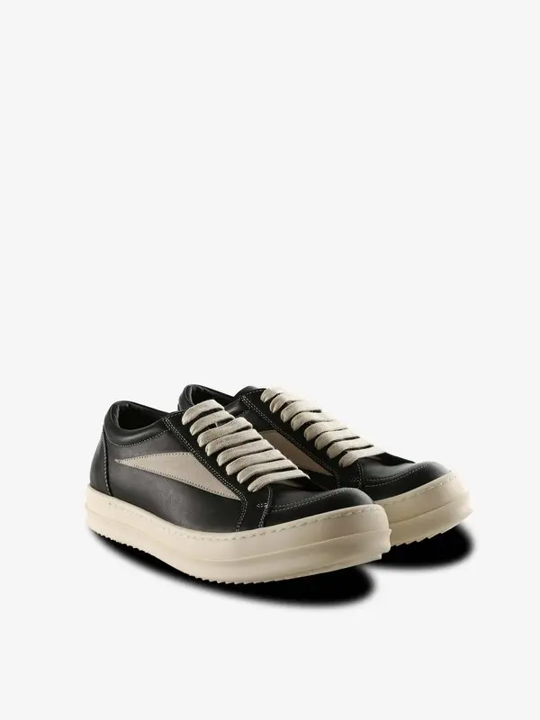 Rick Owens Round Toe Lace-up Sneakers