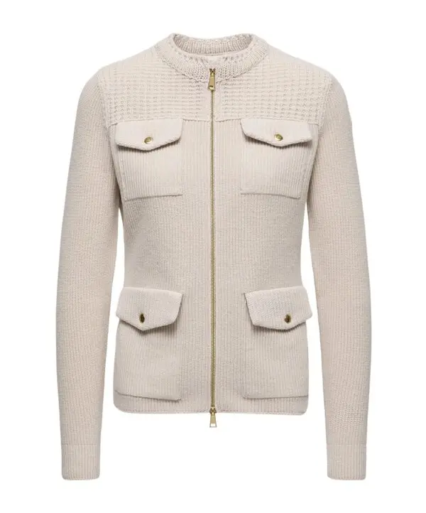 Moncler Padded Back Zipped Cardigan