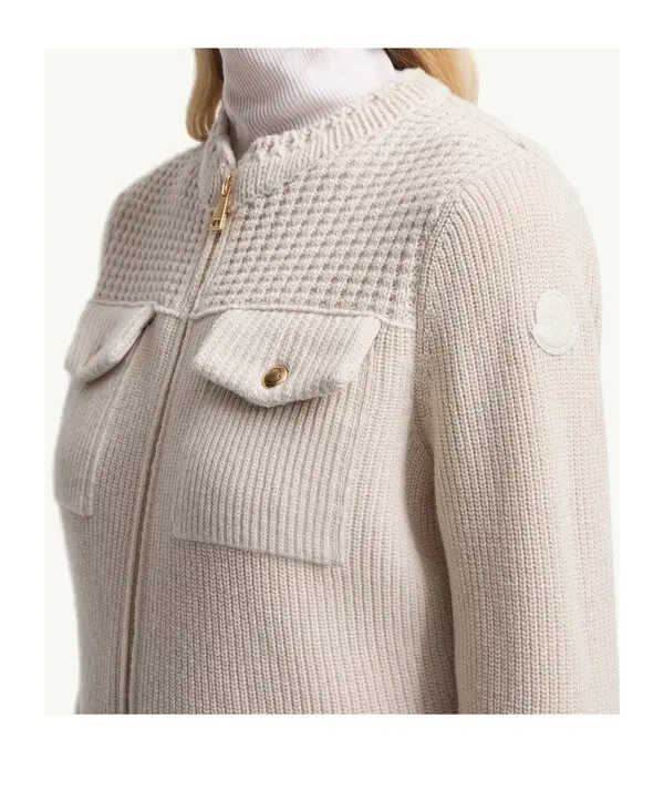Moncler Padded Back Zipped Cardigan