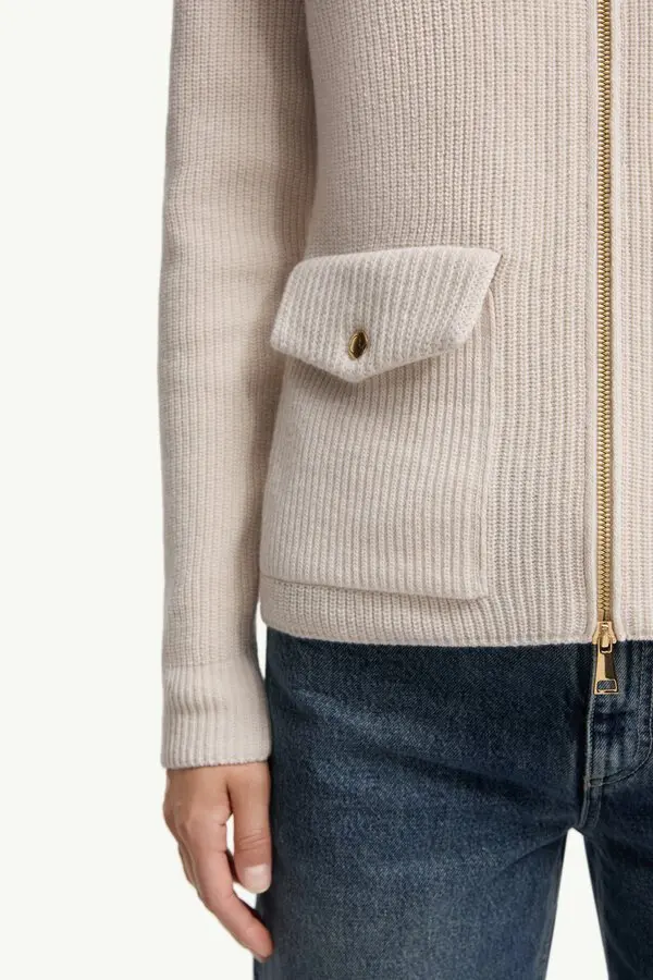 Moncler Padded Back Zipped Cardigan