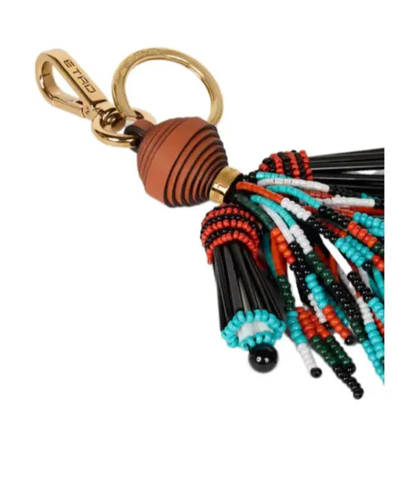 Etro Bead Embellished Keychain