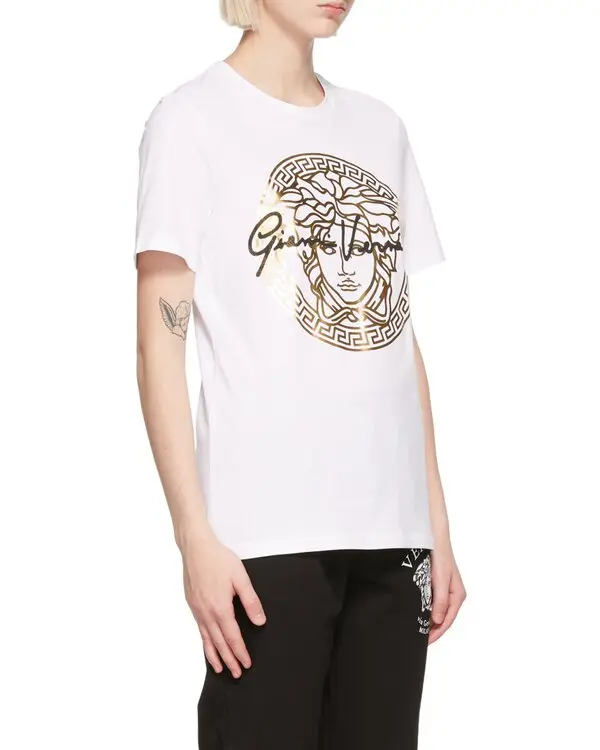 Versace Medusa Print T-shirt - White