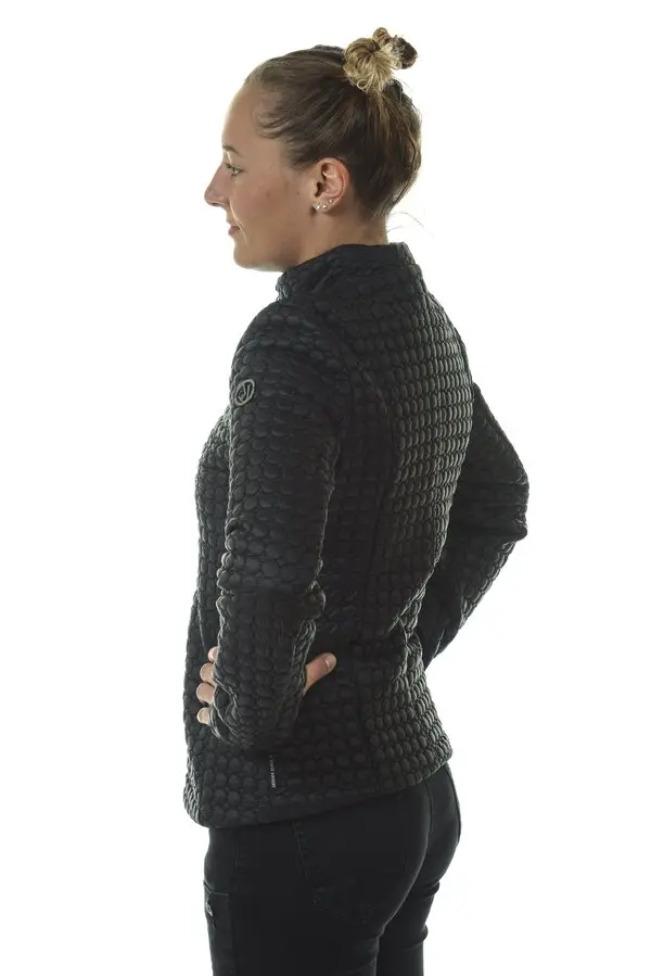 Emporio Armani Quilted Logo Stand Collar Zip Up Jacket