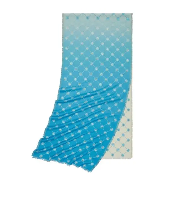 Tory Burch T Monogram Scarf - Blue