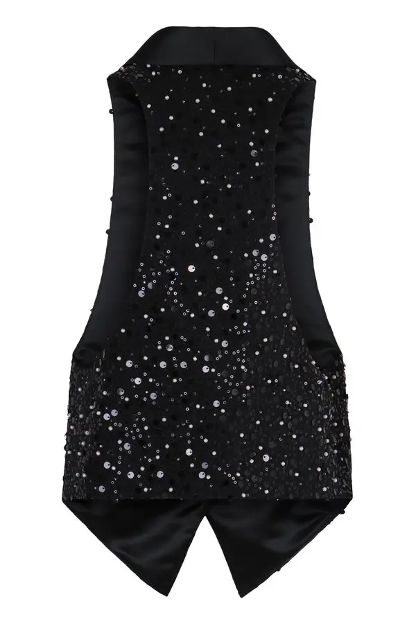 Emporio Armani Embellished Sleeveless Gilet
