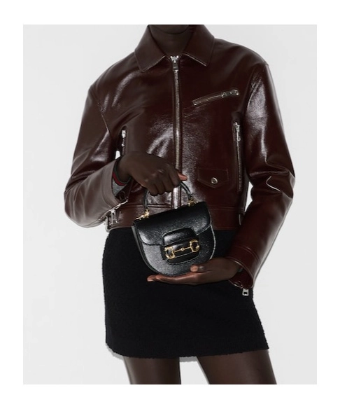 Gucci Horsebit 1955 Mini Top Handle Bag - Black