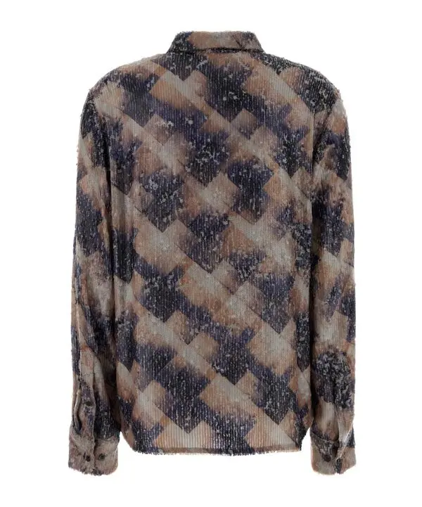 Dries Van Noten All-over Sequined Shirt