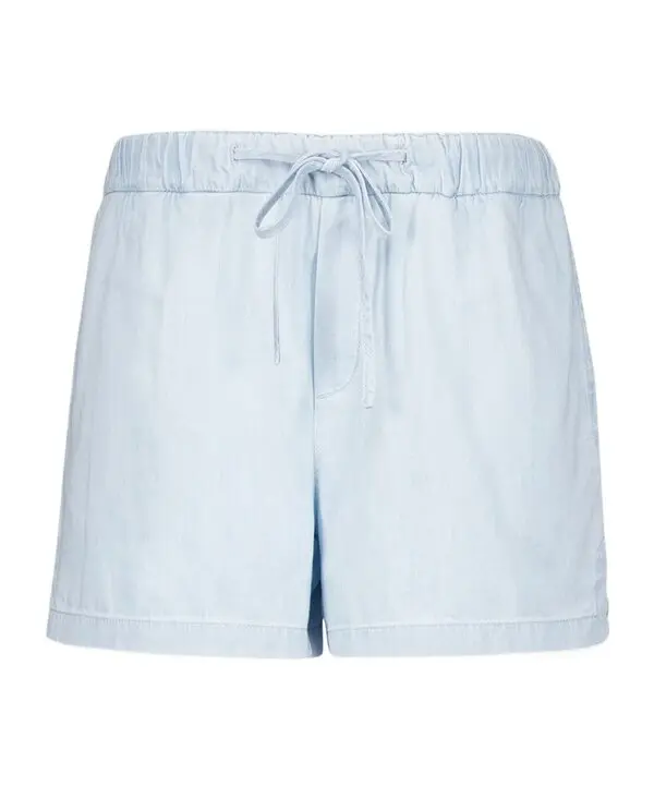 Gucci Denim Straight Leg Shorts With Drawstring Waist