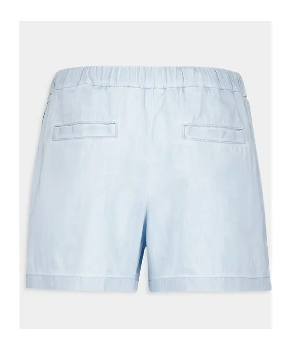 Gucci Denim Straight Leg Shorts With Drawstring Waist