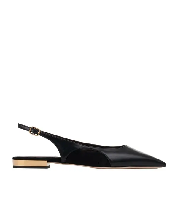 Chloé Saada Slingback Flat With Engraved Buckle